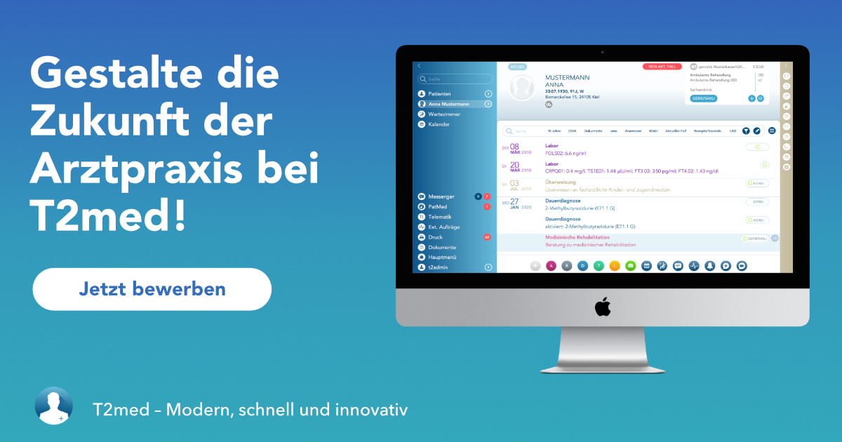 Gestalte die Zukunft der Arztpraxis bei T2med | Softwareentwicklung bei ...